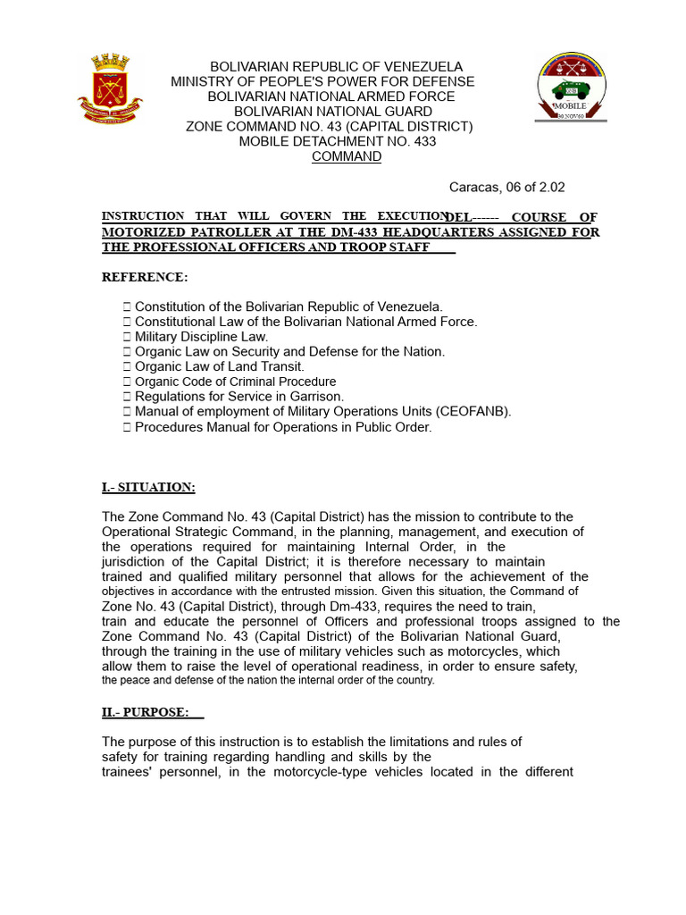 Motorized Patrolman INSTRUCTION MANUAL | PDF | Military