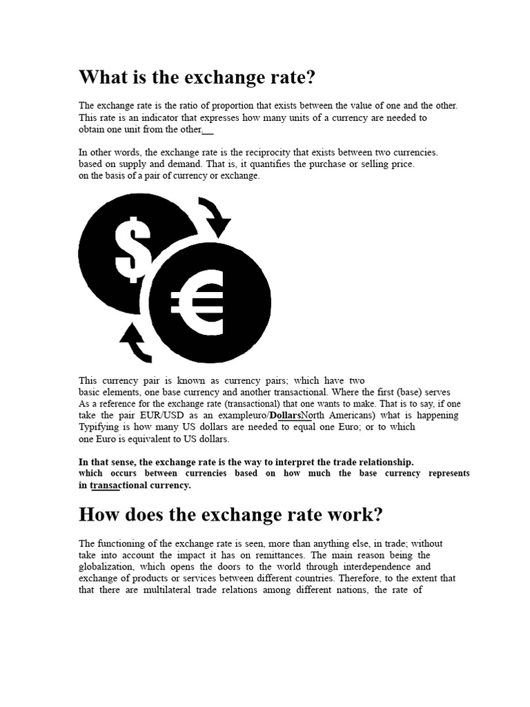 Understanding Exchange Rates Explained | PDF | Exchange Rate | Currency