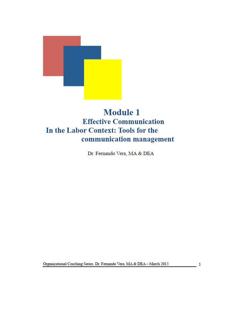 Effective Workplace Communication Guide | PDF | Communication | Human ...
