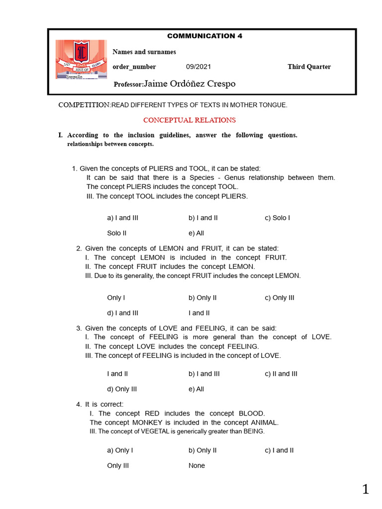 Conceptual Relations | PDF | Astronomy