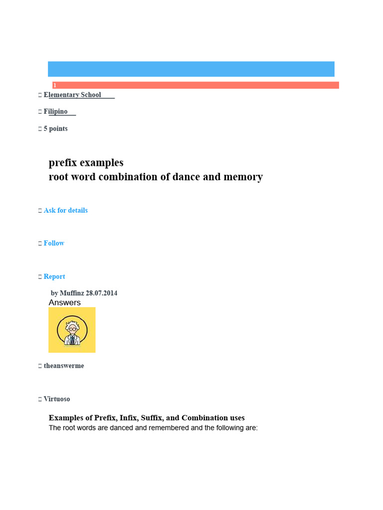 Affixes | PDF | Word | Morphology (Linguistics)