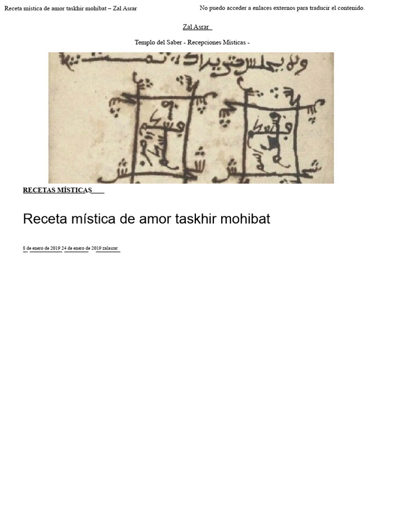 Receta Mística de Amor Taskhir Mohibat - Zal Asrar | PDF | Red mundial ...