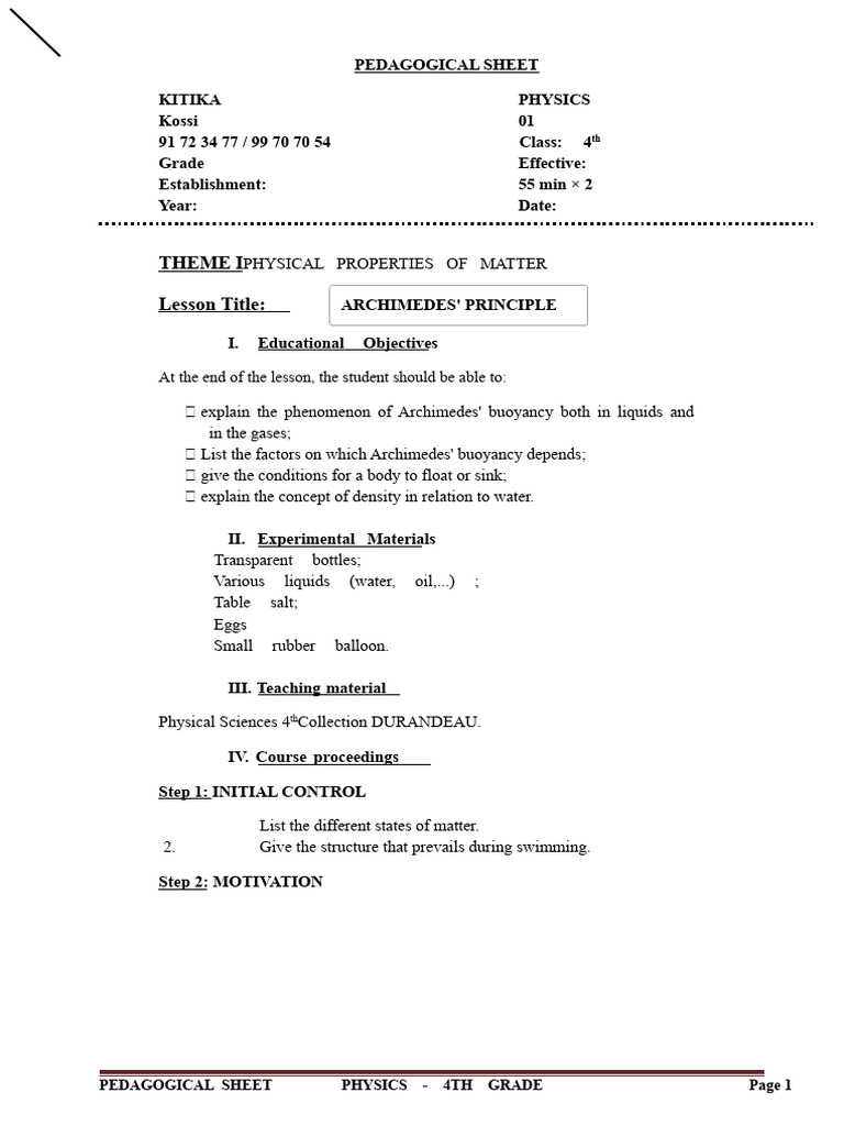 Physics 4TH Grade... | PDF | Buoyancy | Eclipse