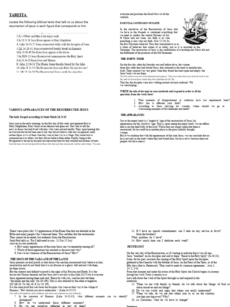 Appearances of The Resurrected Jesus 2nd | PDF | Resurrection Of Jesus | Jesus
