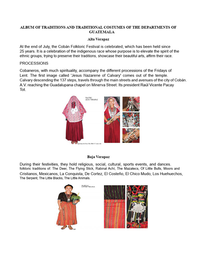 Album of Traditions and Typical Costumes of The Departments of ...