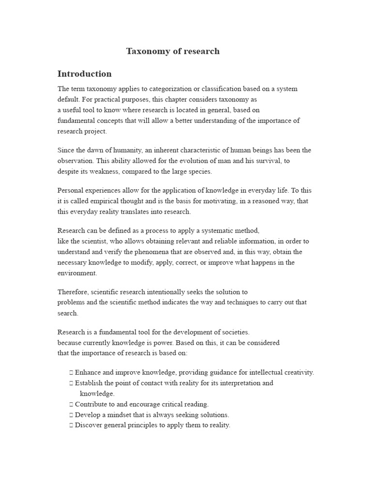 Taxonomy of Research | PDF | Statistics | Causality