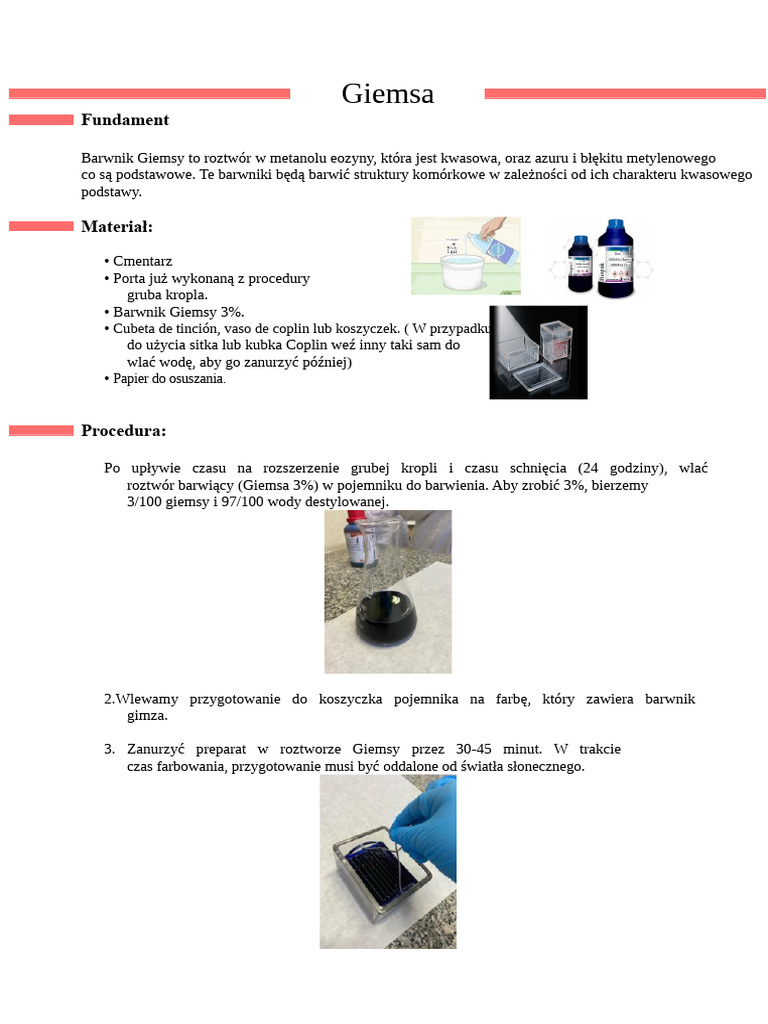 Giemsa | PDF