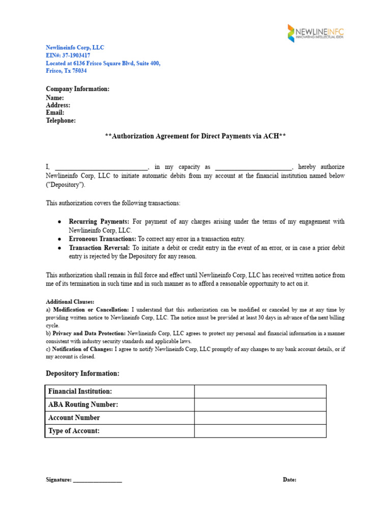Master Ach Form Nli | PDF