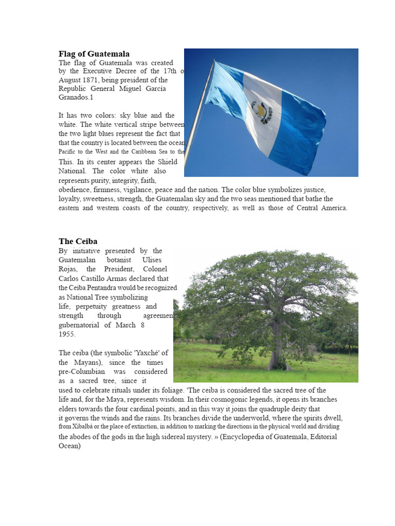 National Symbols of Guatemala | PDF | Guatemala
