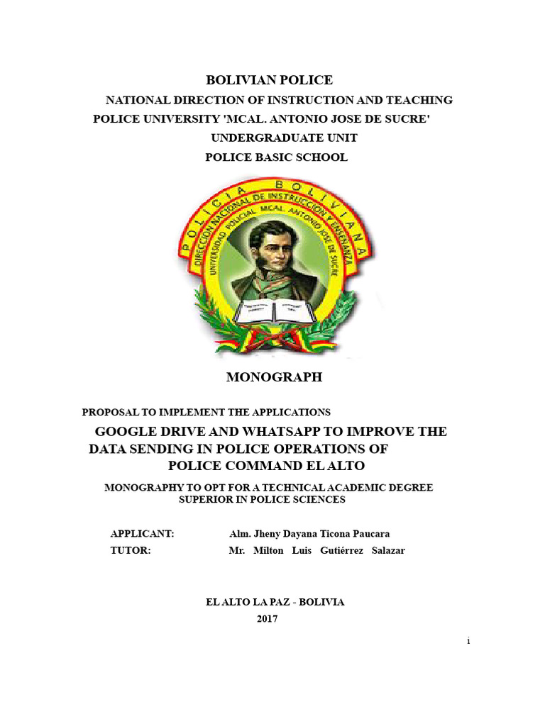 Ticona Monograph | PDF | Police | Information