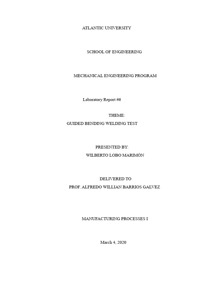 Guided Bending Test | PDF | Welding | Construction