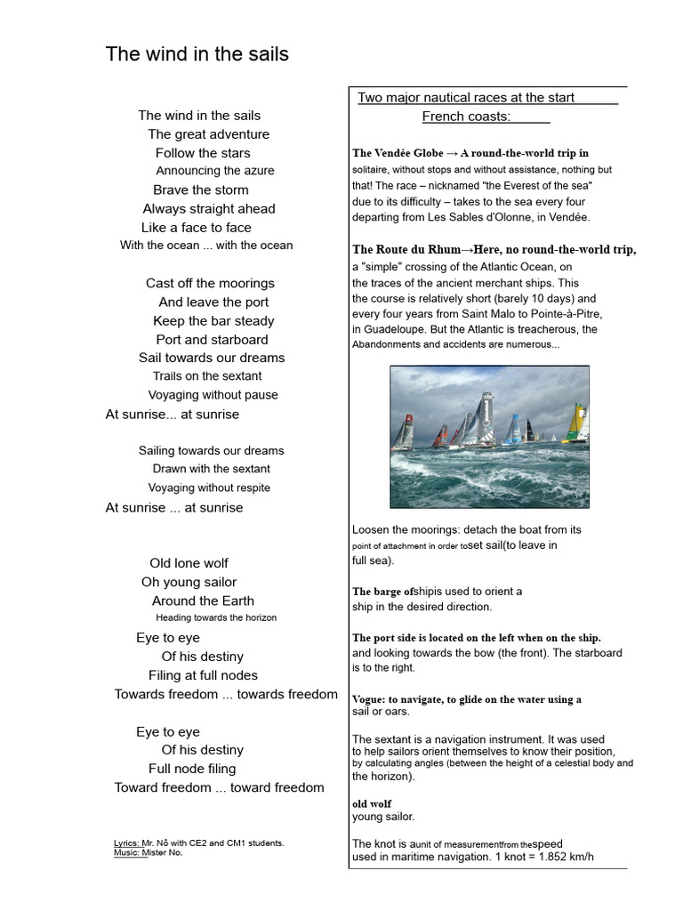 The Wind in The Sails | PDF | Navigation | Sailor