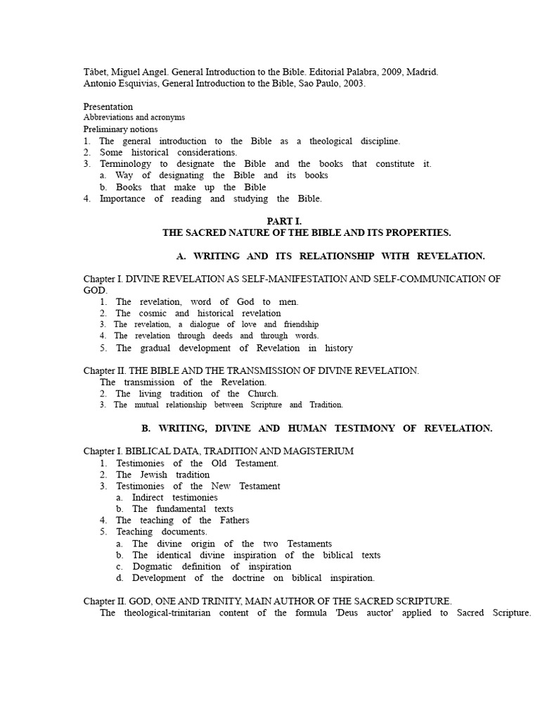 General Introduction To The Bible, Miguel Ángel Tábet | PDF | Bible ...