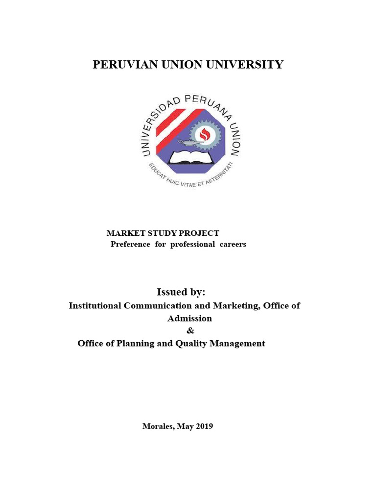 Peruvian Union University Career Demand Study | PDF | Peru | Knowledge