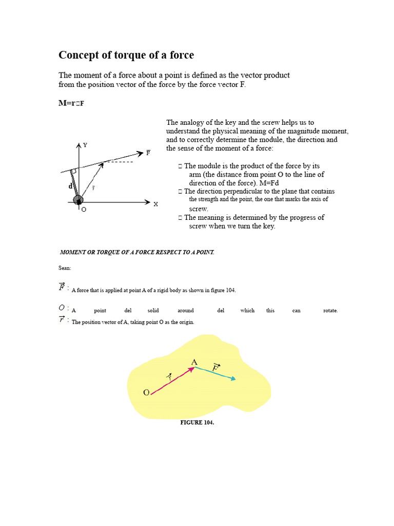 Understanding Torque and Moments of Force | PDF | Torque | Rotation