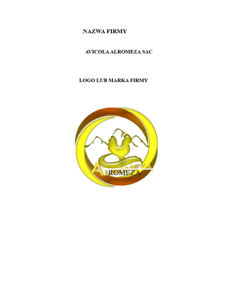 Nazwa Firmy Mof Rof Plan Operacyjny | PDF