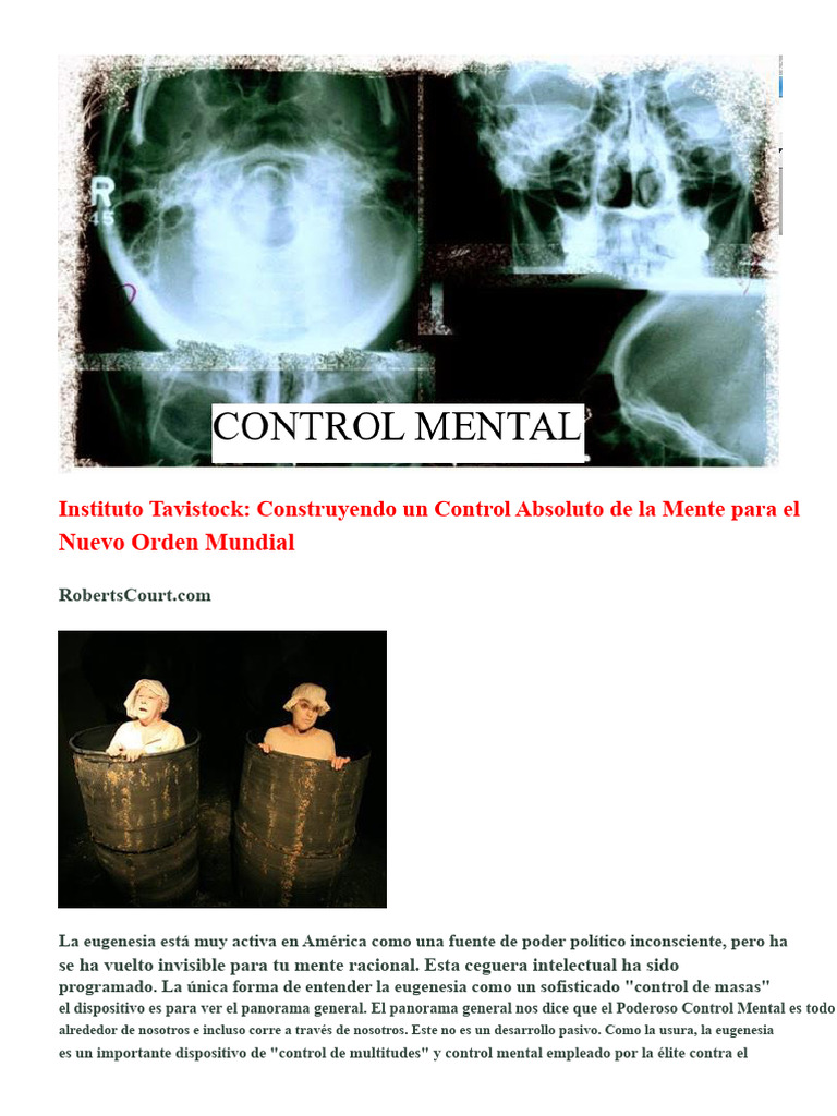 Proyecto MK Ultra Instituto Tavistock Edificio Control Absoluto de La Mente para El 162f8938 ...