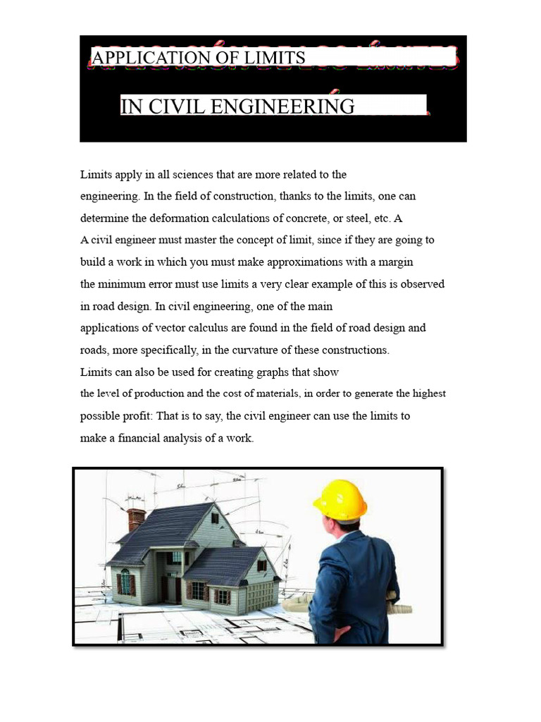 Application of Limits in Civil Engineering | PDF