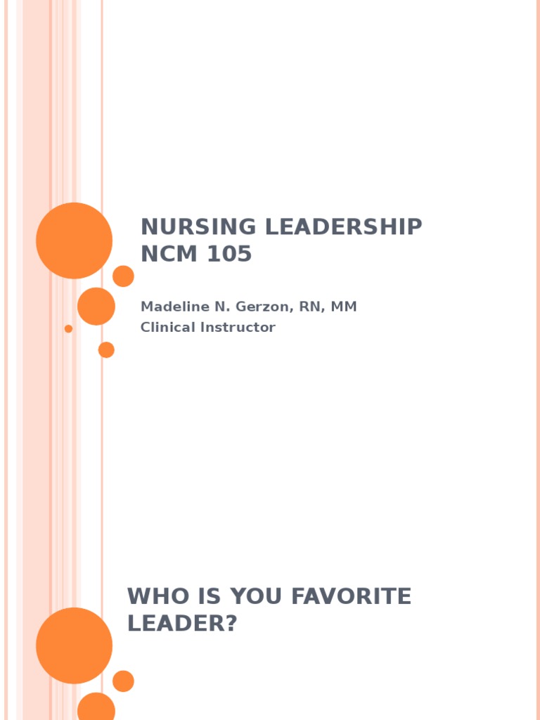 Nursing Leadership Theories Explained | PDF | Transformational ...