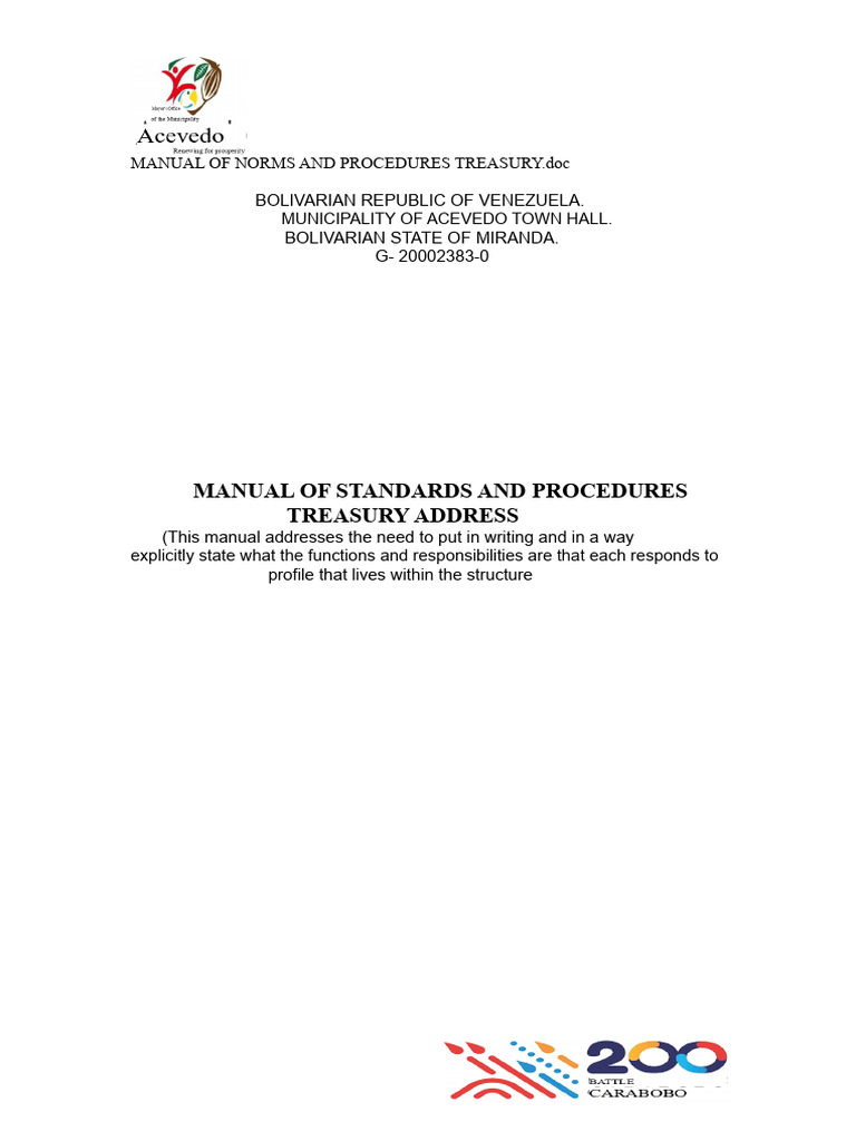 Manual of Standards and Procedures Treasury | PDF | Taxes | Capital Gains Tax