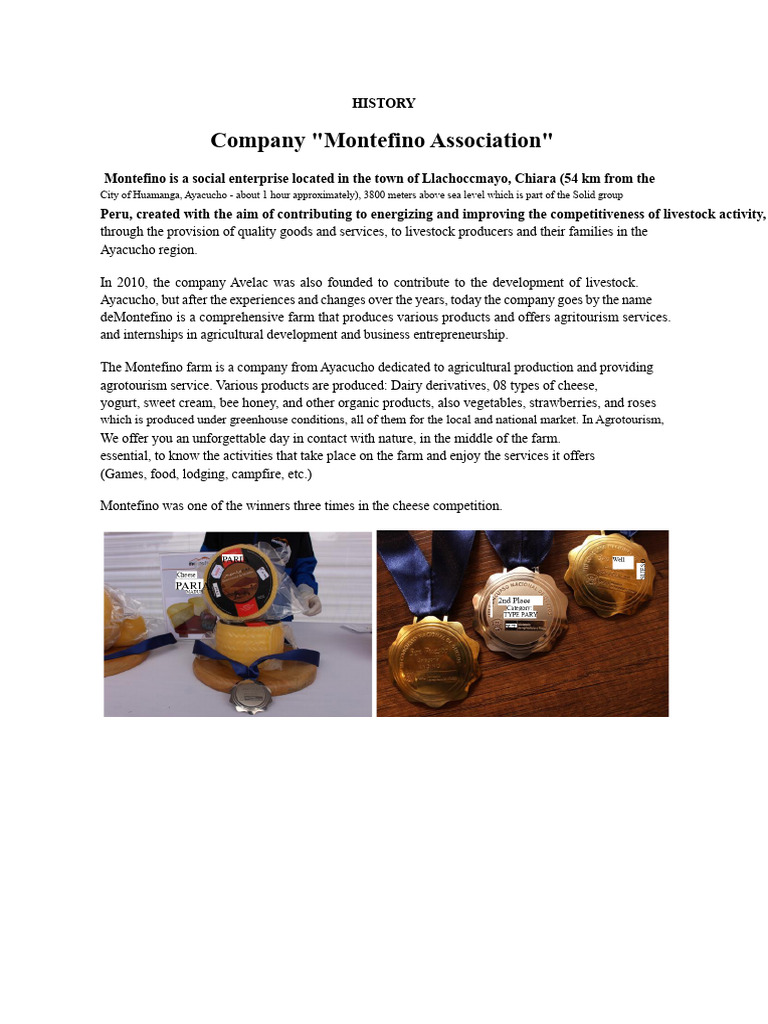 Montefino | PDF | Farms | Cattle