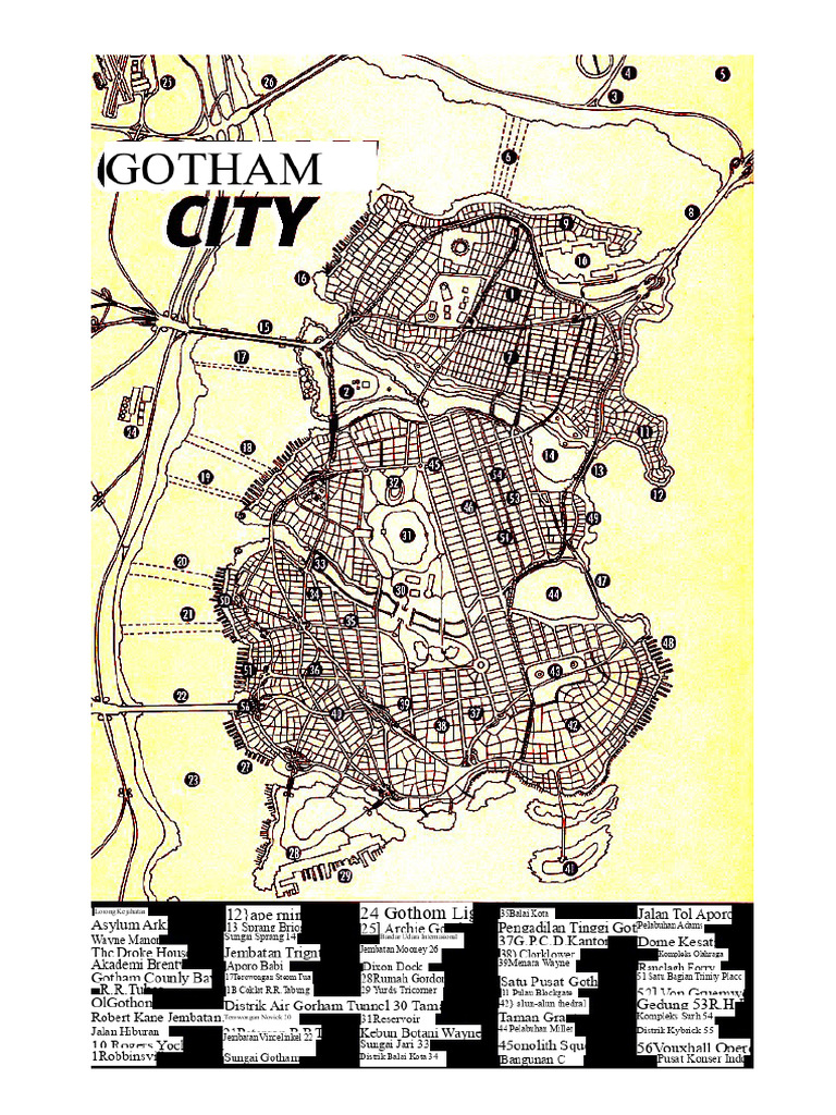 Peta Kota Gotham | PDF