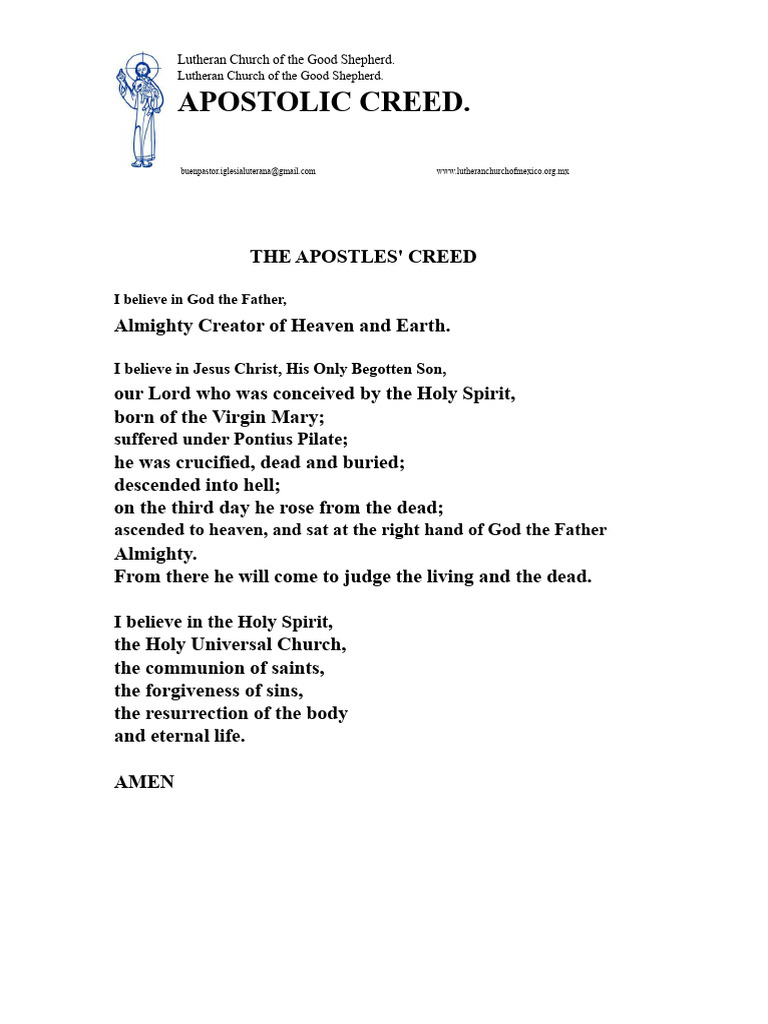 The Apostles' Creed | PDF