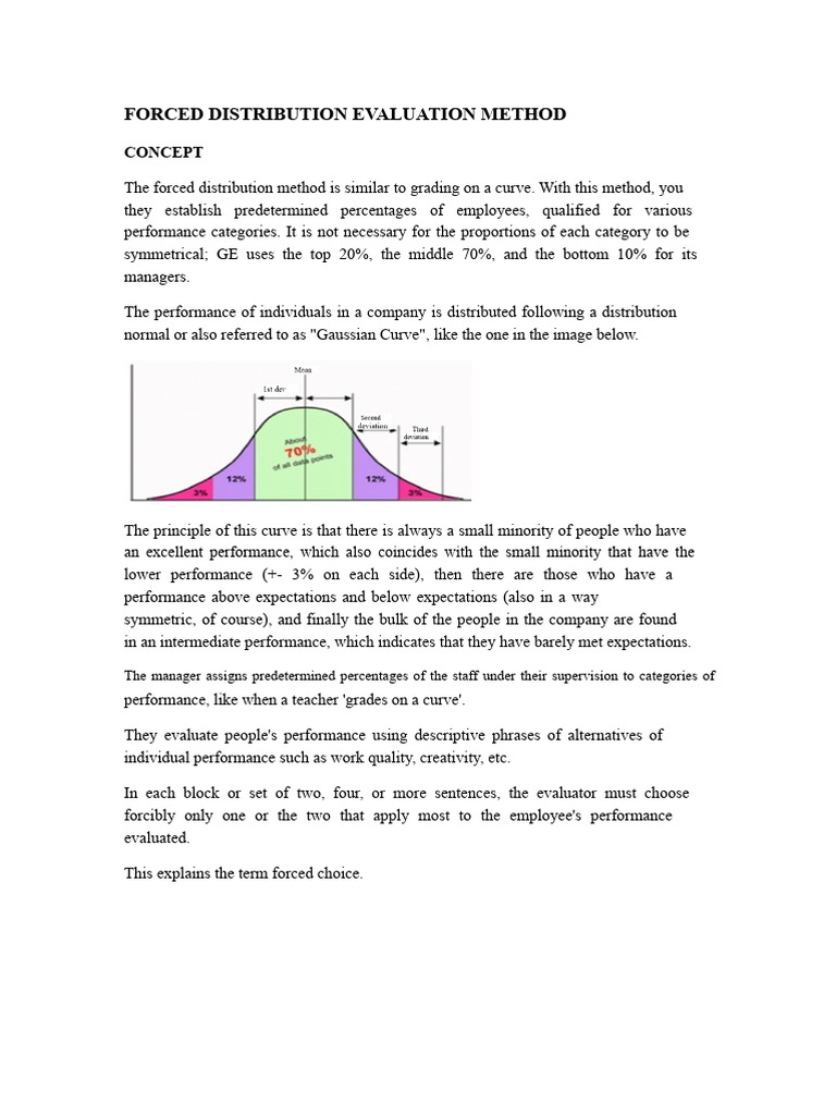 FORCED DISTRIBUTION EVALUATION METHOD.docx | PDF