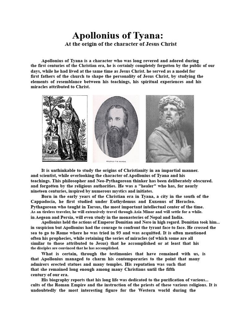 Apollonius of Tyana - The Model For Jesus | PDF | Jesus | Crucifixion ...