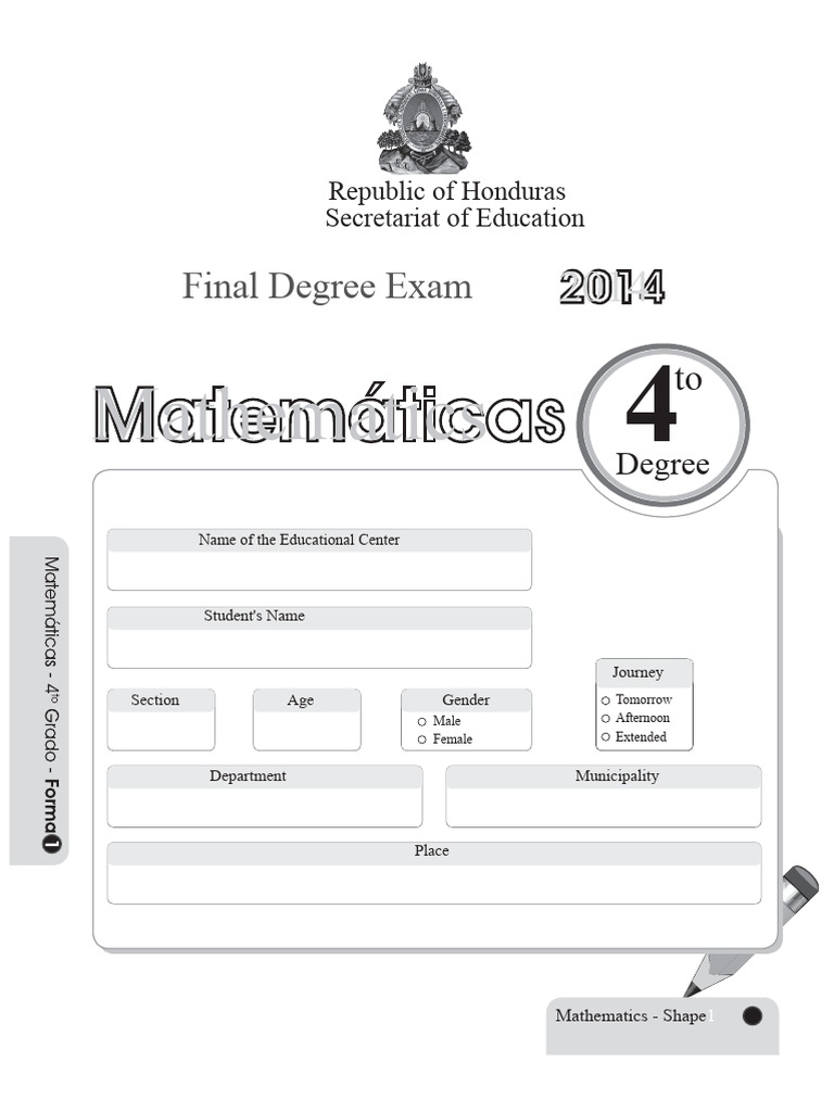 4th Grade - End of Grade Test | PDF | Mathematics | Honey