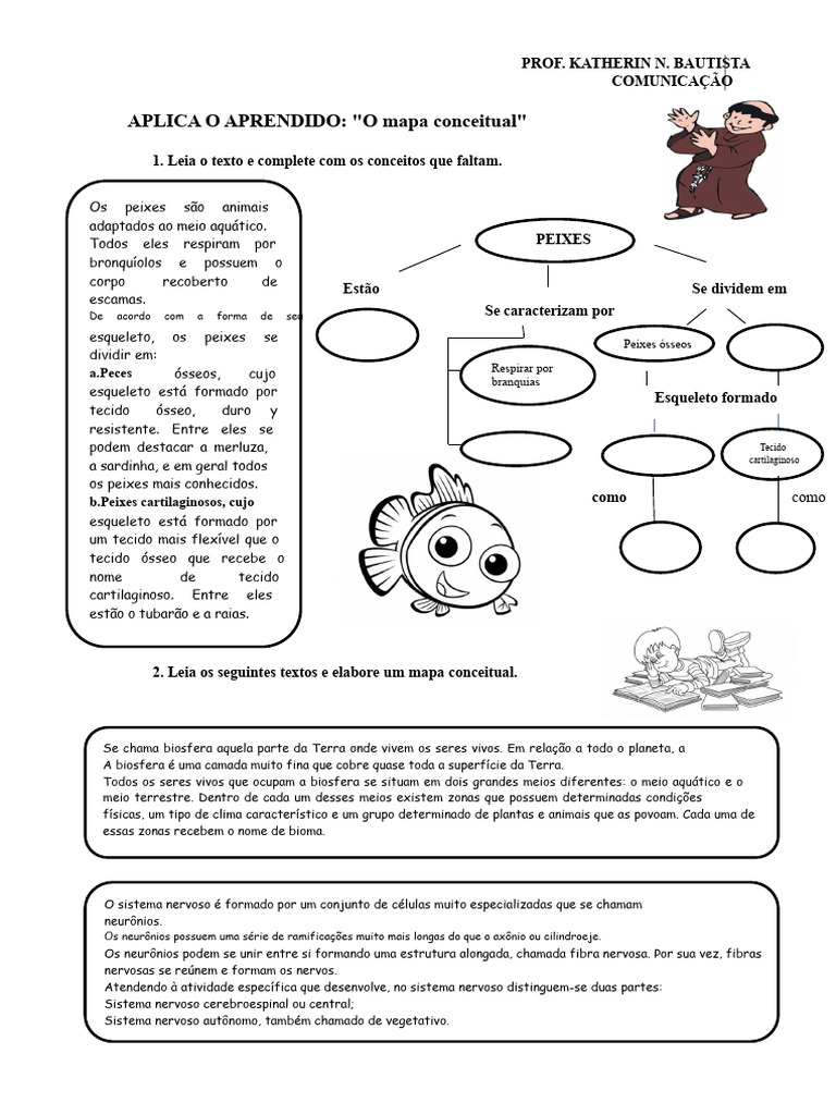 O Mapa Conceitual | PDF | Peixes | Esqueleto