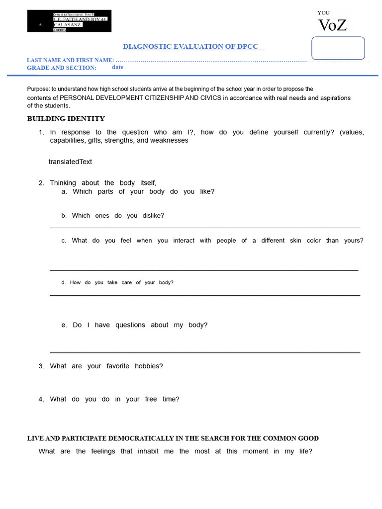 Diagnostic Evaluation DPCC 2023 | PDF | Chess | Chess Theory