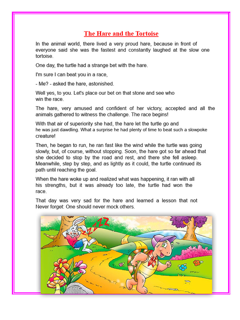 The Hare and The Tortoise | PDF