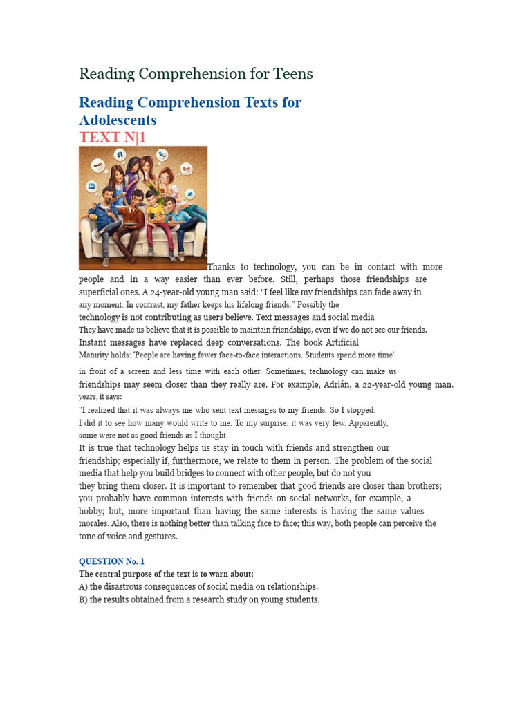 Reading Comprehension For Adolescents | PDF | Mathematics | Science