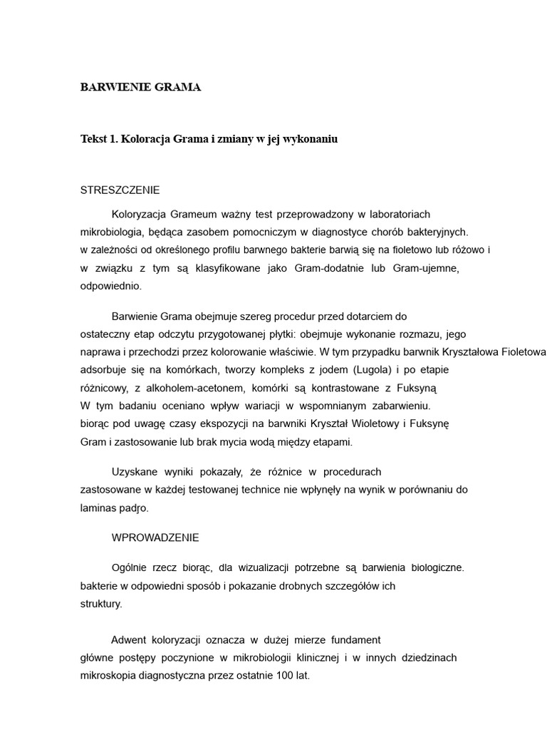 Barwienie Grama | PDF