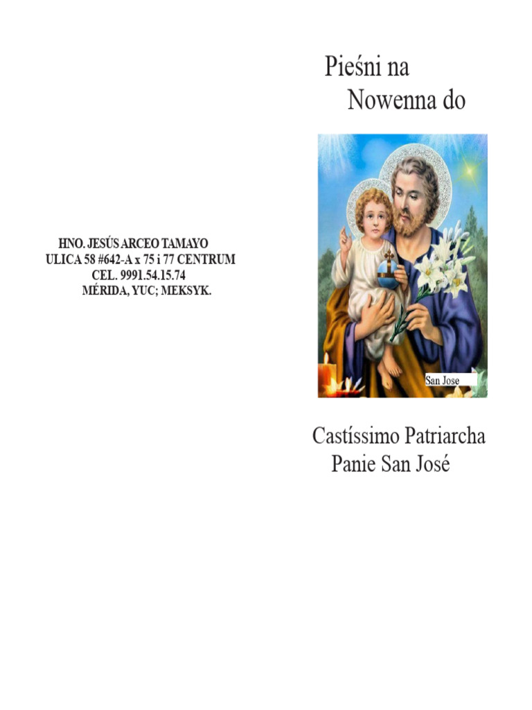Nowenna Do Św. Józefa | PDF