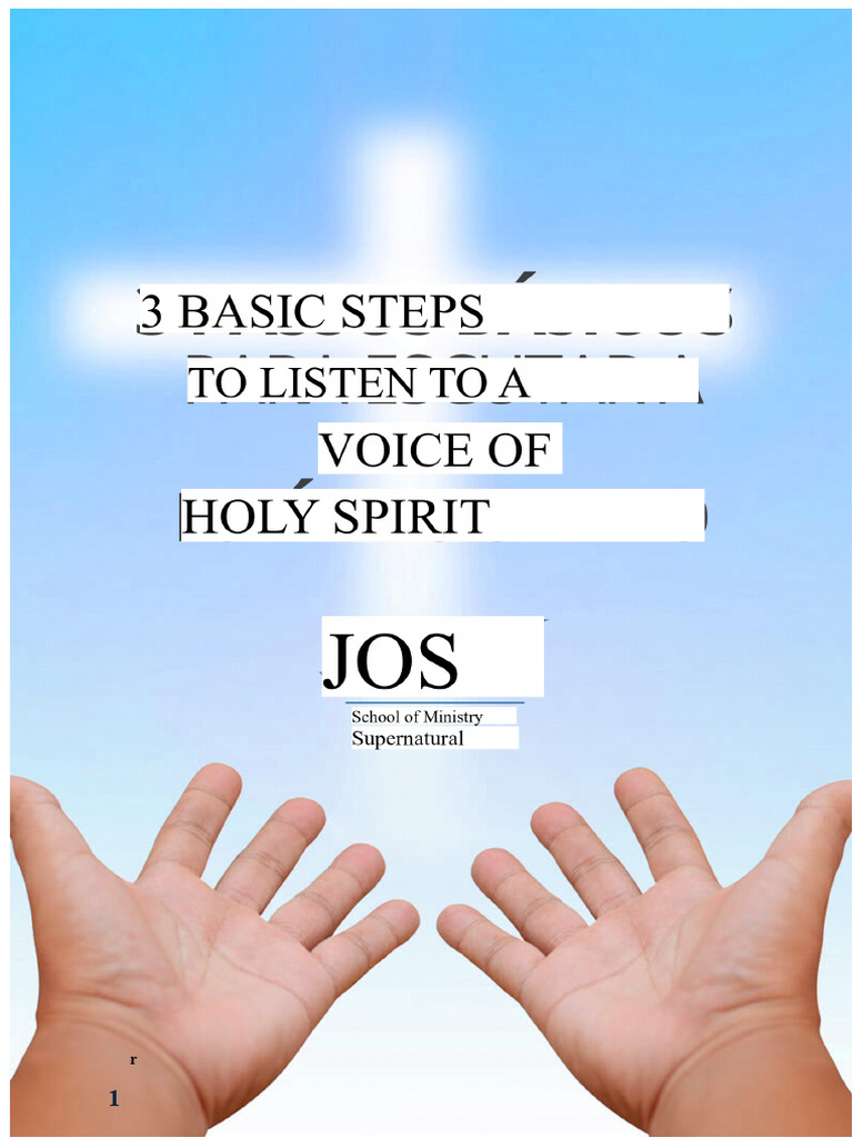 3 Basic Steps To Listen To The Voice of The Holy Spirit PDF | PDF ...