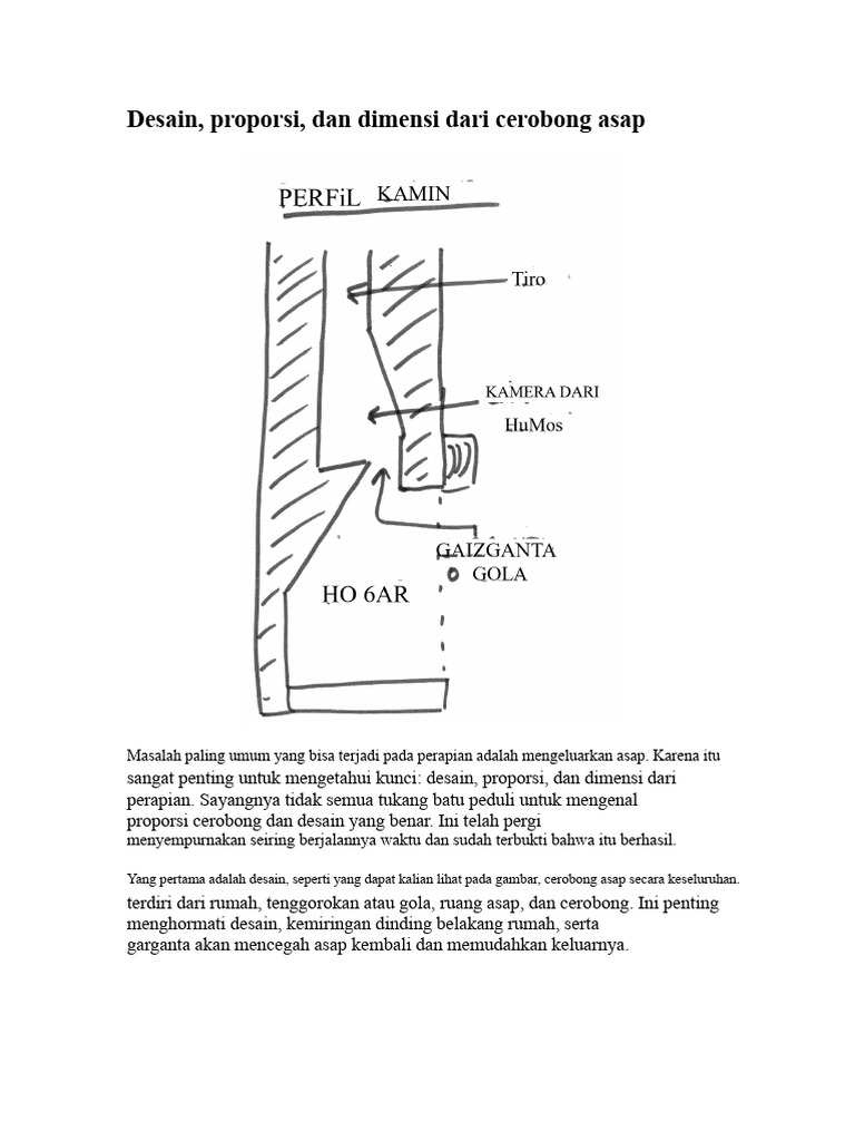 Desain dan Dimensi Cerobong Asap | PDF