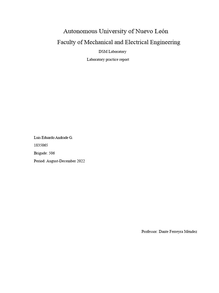 Practice 4 Lab DSM | PDF | Acceleration | Velocity