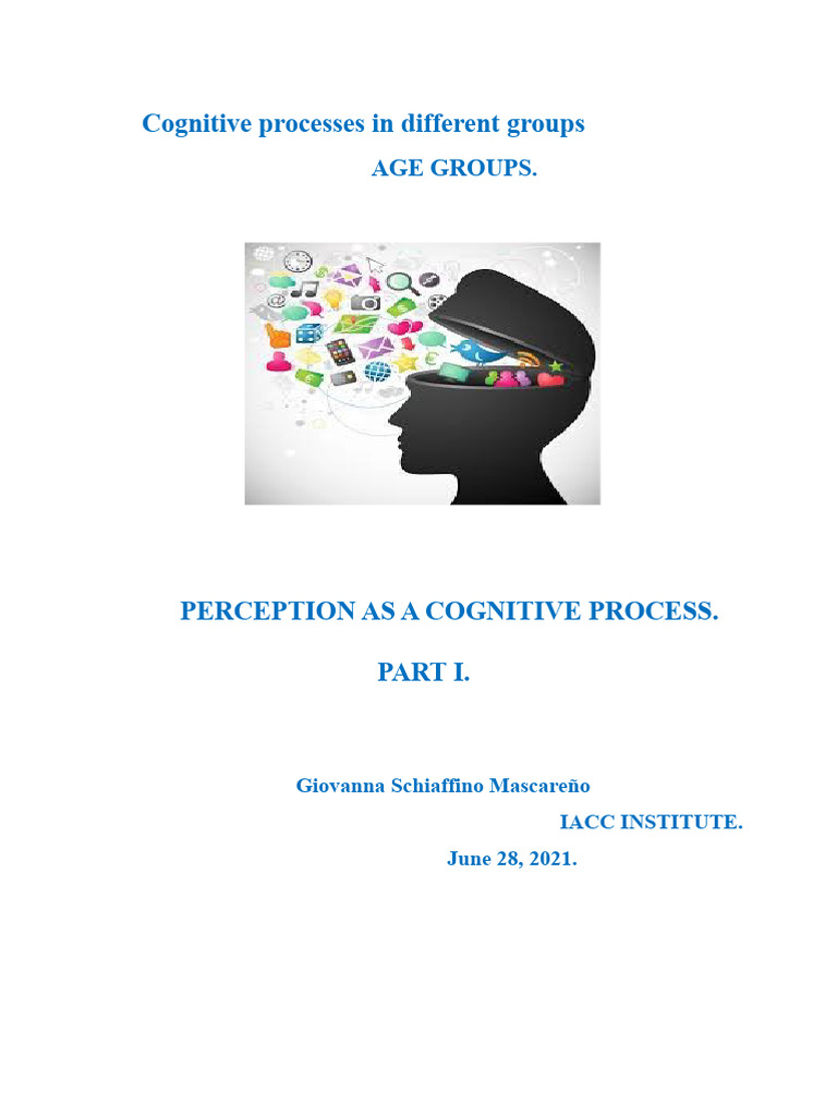 3 Week Cognitive Processes in Different Age Groups | PDF | Perception ...