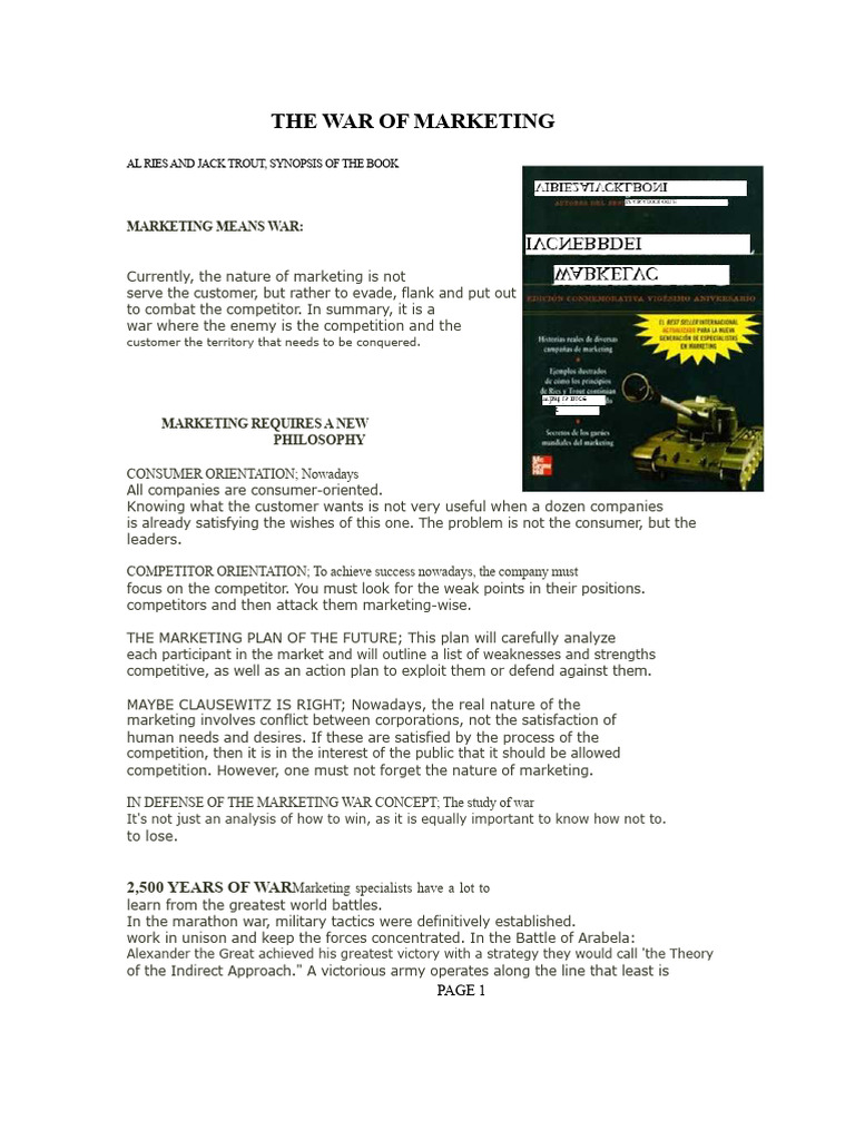 The Marketing War by Al Ries and Jack Trout | PDF | Pepsi | Cola
