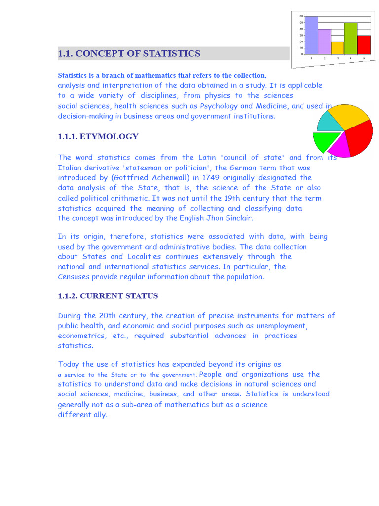 Concept of Statistics | PDF