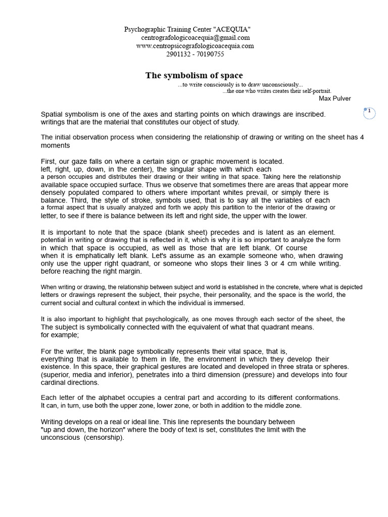 Symbolism of Space | PDF | Space | Thought
