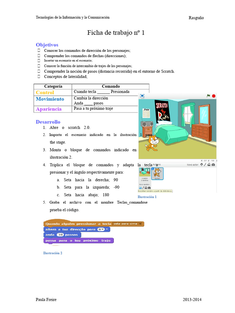 Introducción a Scratch: Comandos y Proyectos | PDF | Scratch (lenguaje ...