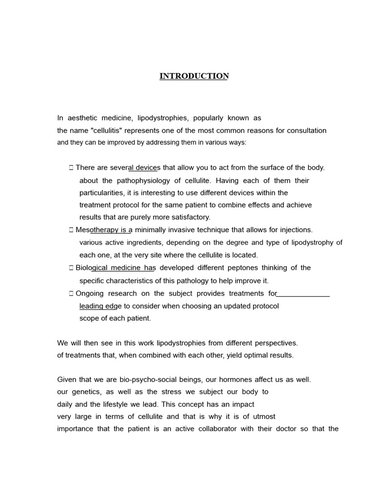 Monograph On Aesthetic Medicine | PDF | Adipose Tissue | Edema