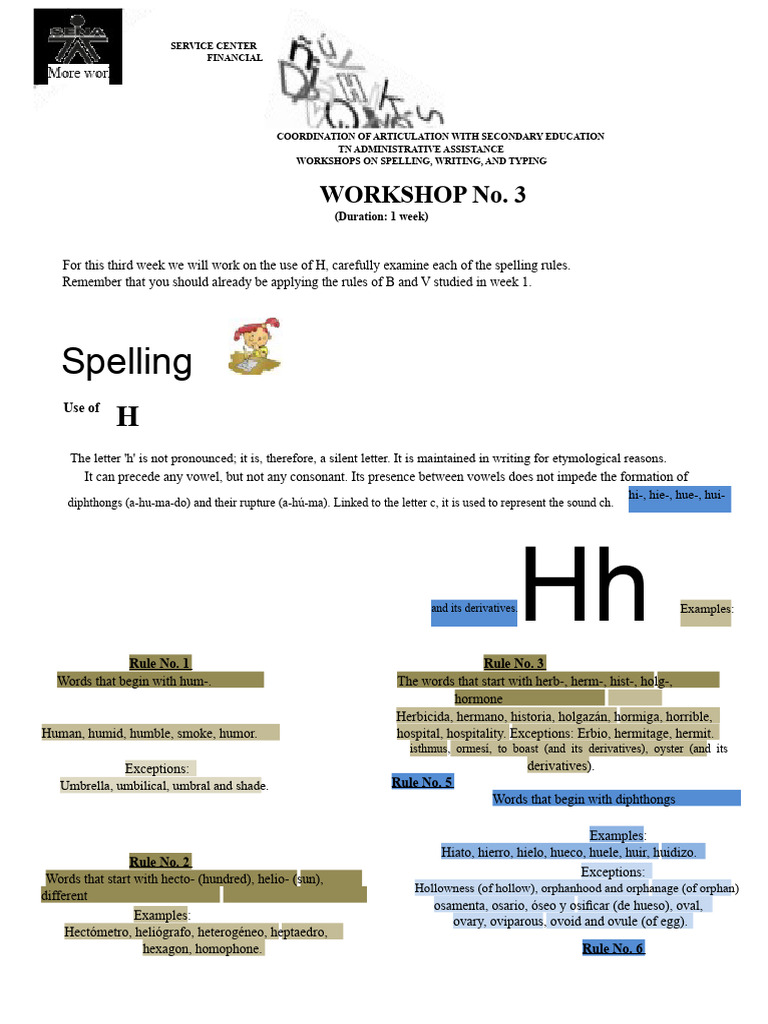 Workshop No. 3 (Week 3) | PDF | Linguistics | Phonetics