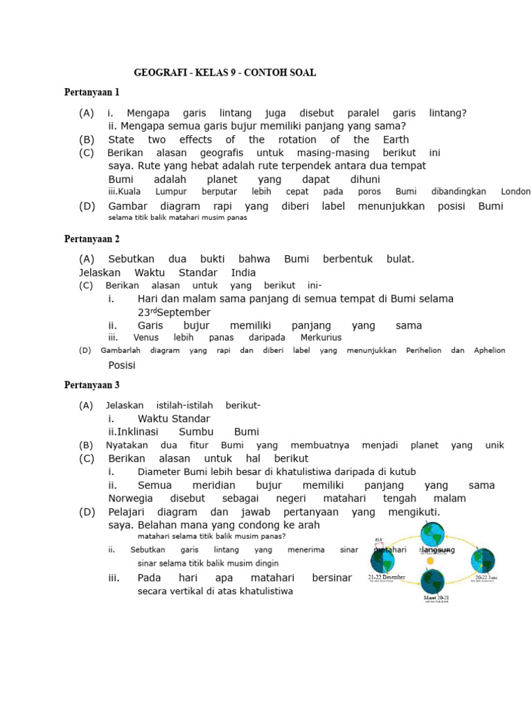 Geografi ICSE Kelas 9 | PDF