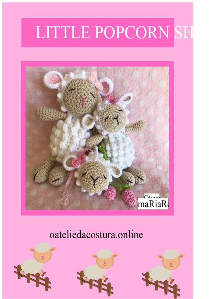Little Popcorn Sheep Amigurumi Guide | PDF | Needlework | Textile Arts
