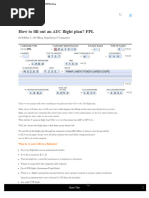 Flight Plan Completion Guide | PDF | Longitude | Instrument Flight Rules