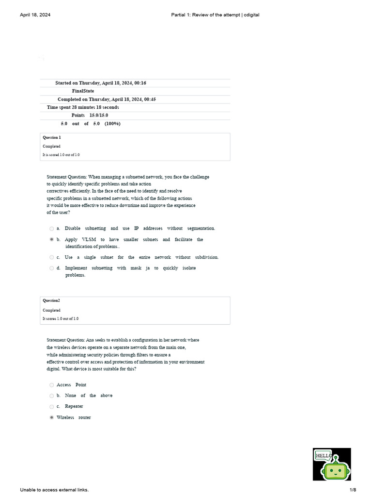 Partial 1 Networks Juseth | PDF | I Pv6 | Computer Network